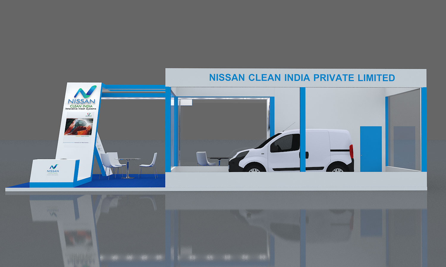 Saravanan Designs: 12m x 4m_Nissan Clean India Stall Designs