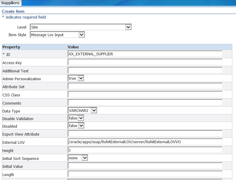 Oracle Application's Blog: Create lov using oaf personalization