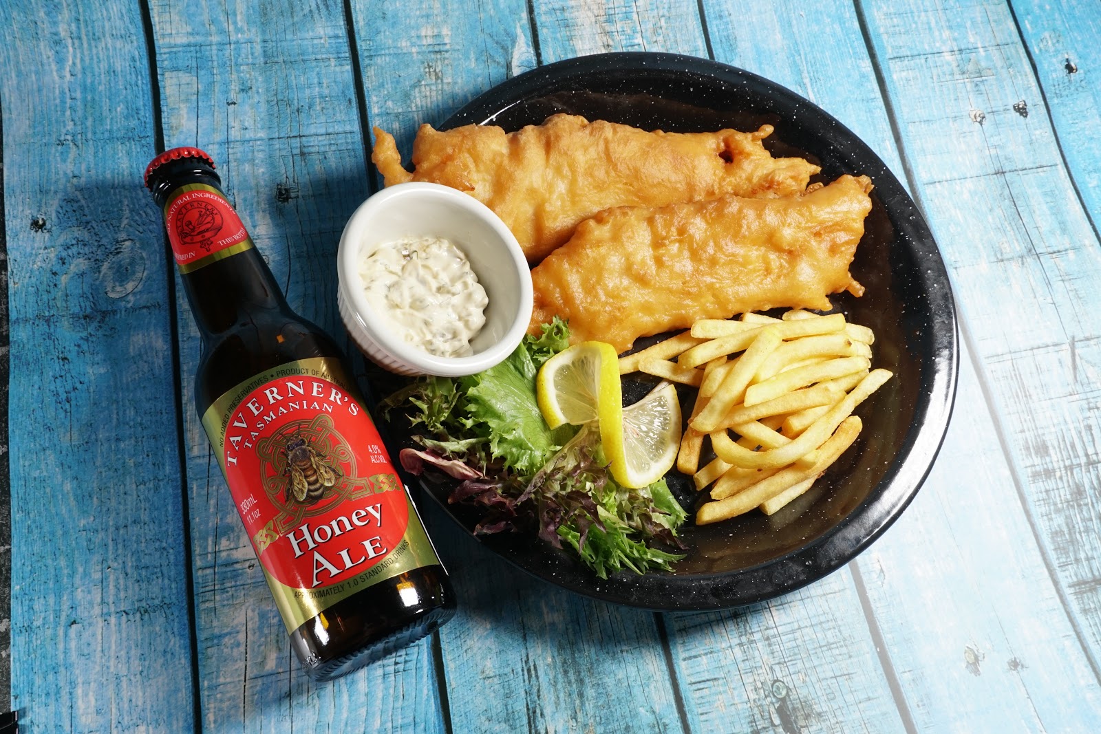 Honey Ale Battered Fish and Chips - Australian Carob Co.