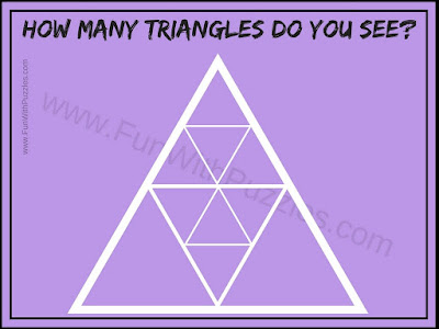 Observational Skill Test-How Many Triangles Counting Brain Teasers