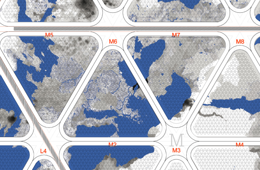 Terreform : Studies: Bio City World Map of 11 Billion People ...