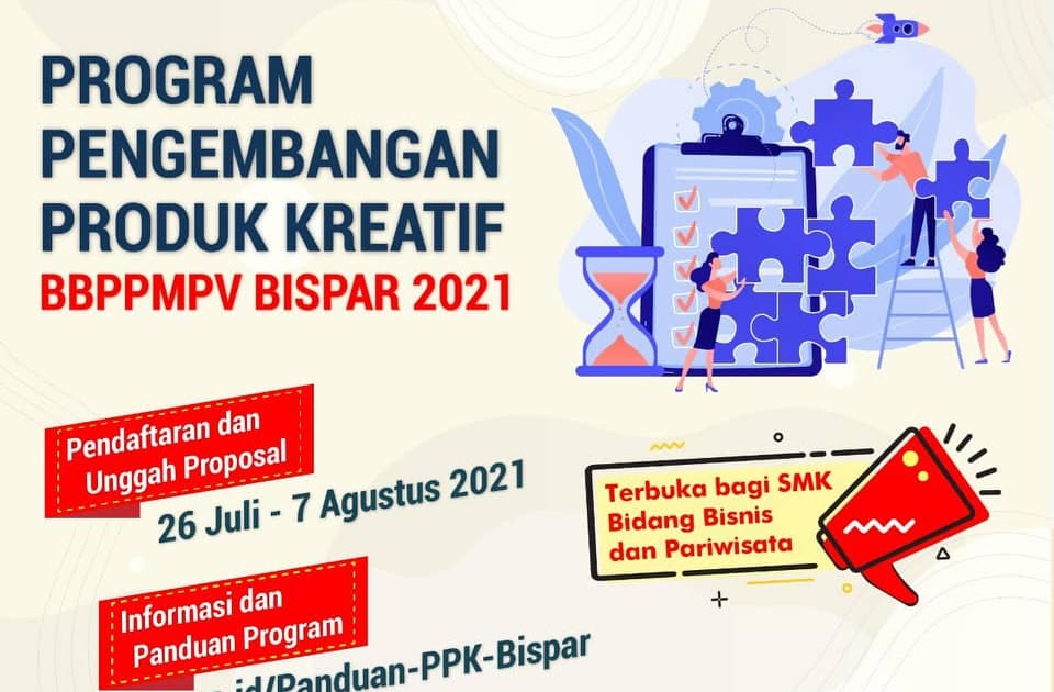 BBPPMPV Bispar membuka pendaftaran Program Pengembangan Produk Kreatif ...