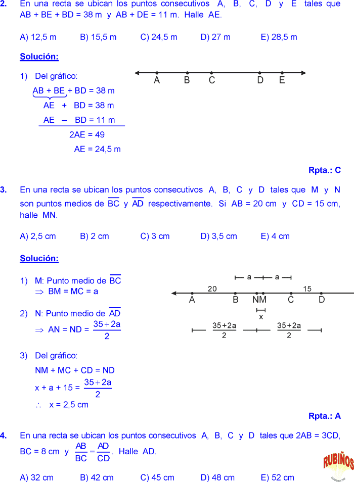 SEGMENTOS EJERCICIOS RESUELTOS PDF