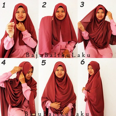 Tutorial Hijab Modern yang Menutupi Dada Terkini