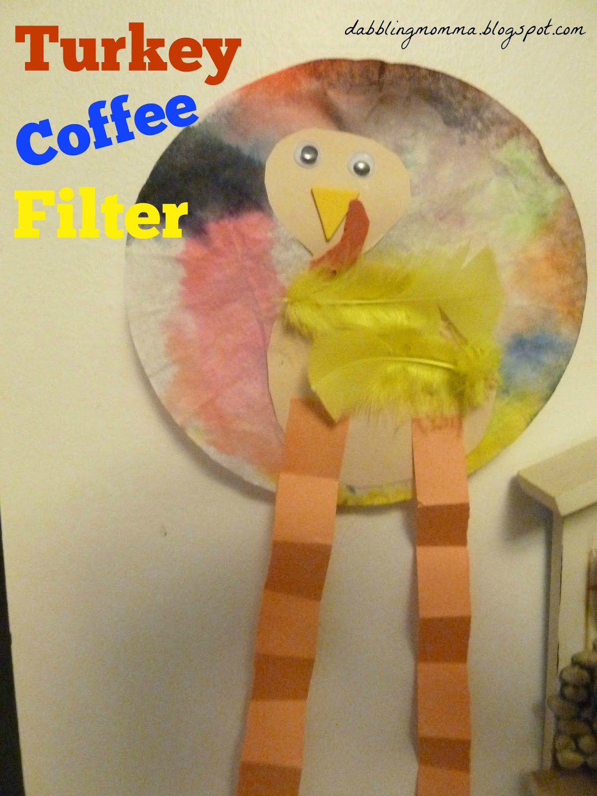 Dabblingmomma: Coffee Filter Turkey