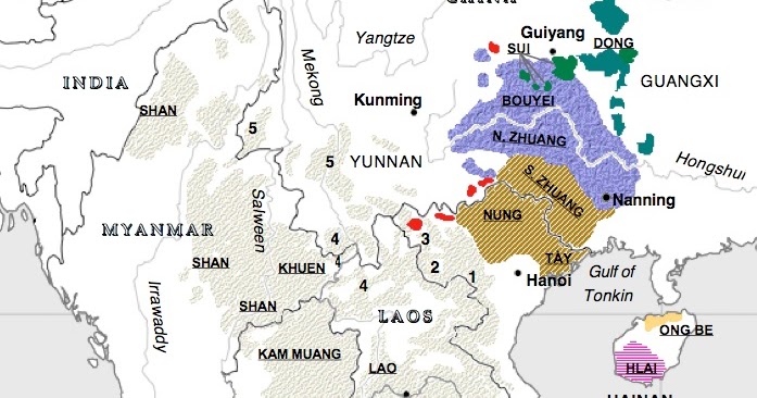 Tai–Kadai : The Central Tai, Southwestern Tai languages