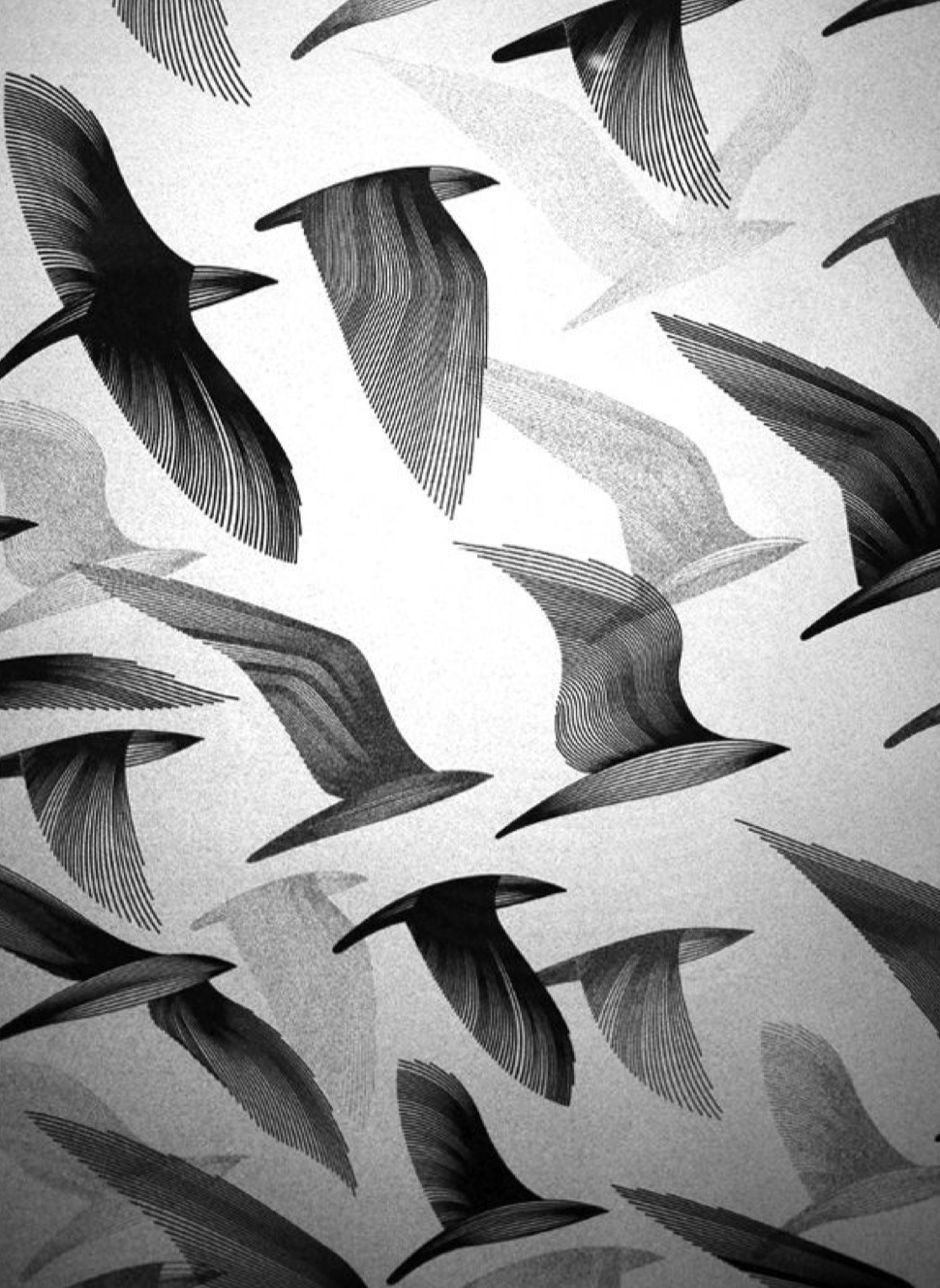 Art Room Blog: 1st Grade Abstract Line Birds--Part of our STEAM Project...