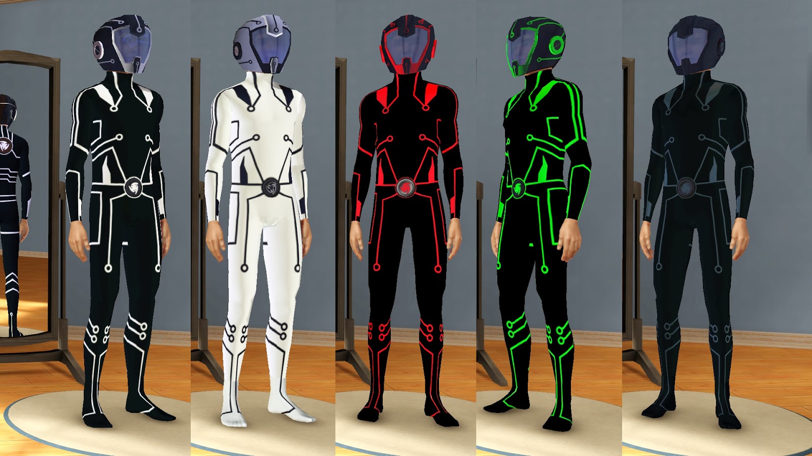 The Sims 3 Custom Contents: The Sims 3 Model - Tron-like Style