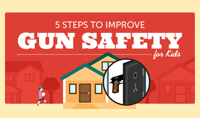 5 Steps To Improve Gun Safety For Kids #Infographic - Visualistan