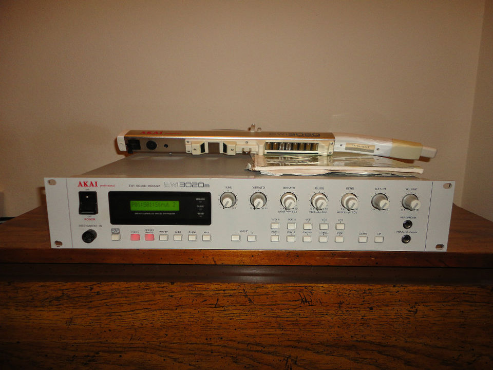 MATRIXSYNTH: Akai EWI 3020m sound module synth w/ wind instrument