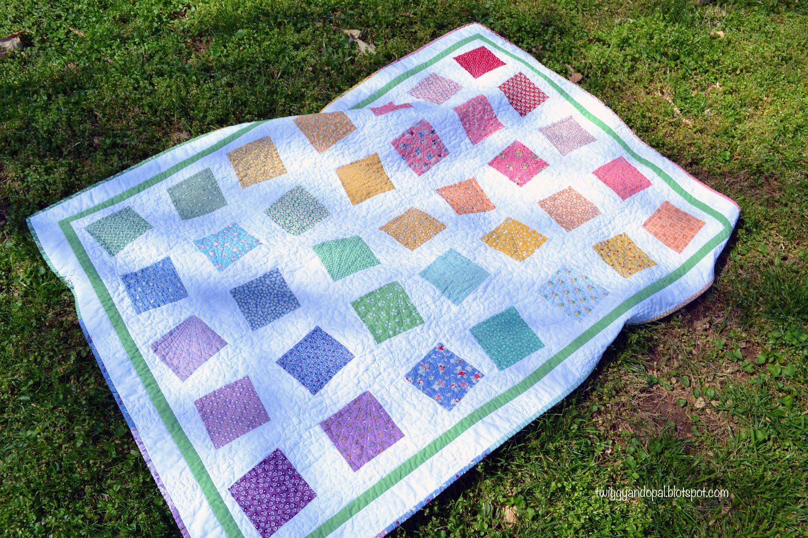 Twiggy and Opal: Off Kilter ~ Wonky Quilt Finish