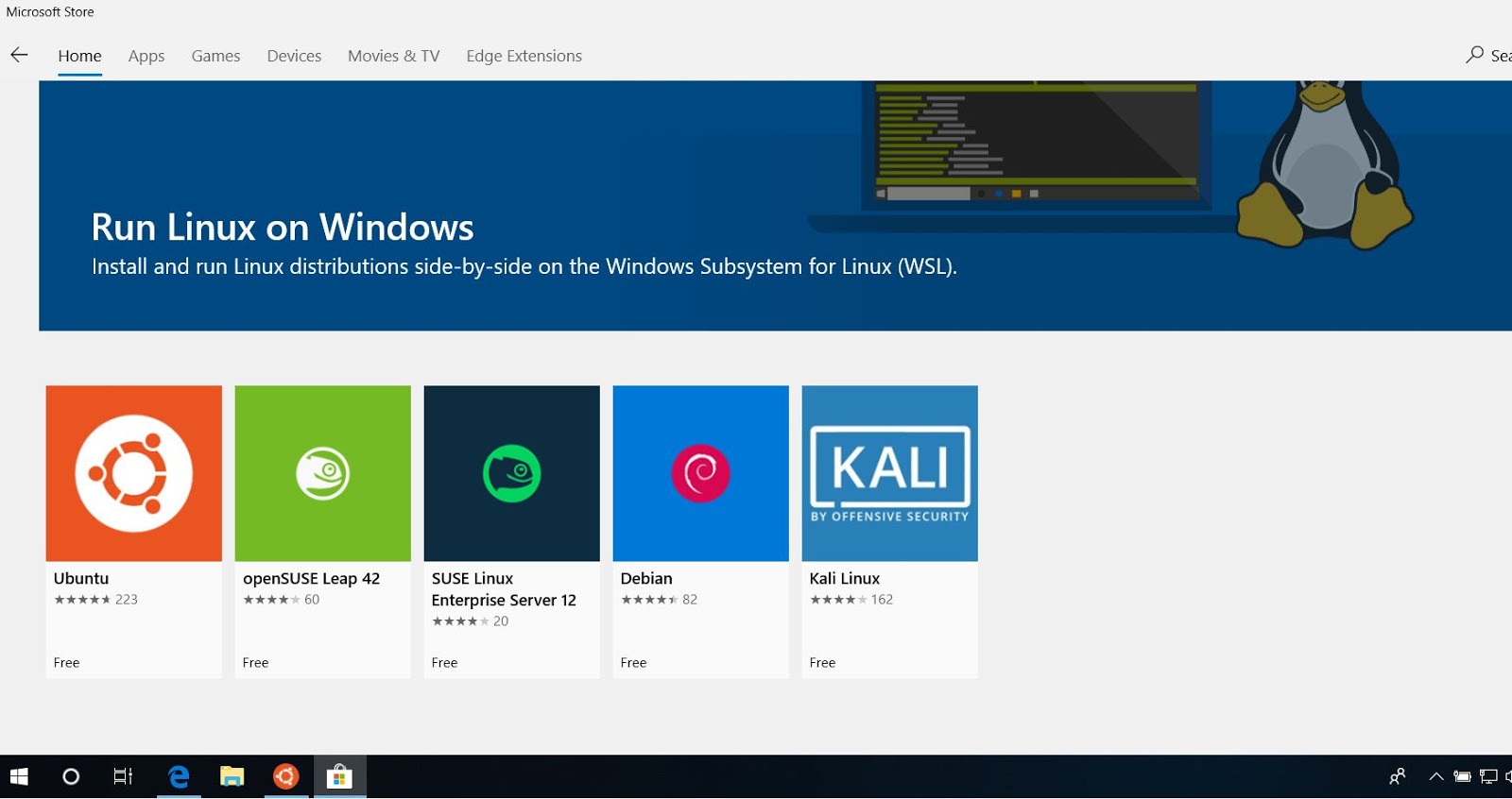 Data On Cloud: Run Linux distribution on Windows 10