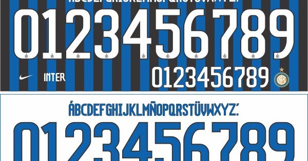 Inter Milan 2011-12 font