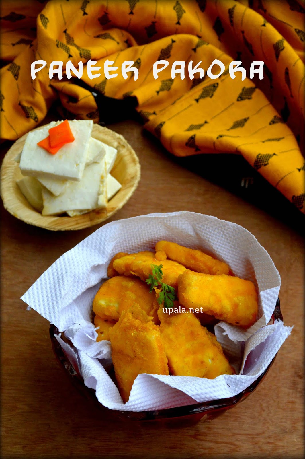 Upala: Paneer Pakora recipe/ Paneer bajji recipe/ How to make Paneer Pakora