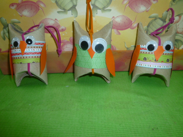 Como hacer buhos de papel - Imagui
