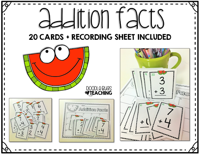 Doodle Bugs Teaching {first grade rocks!}: Wacky Watermelon Math ...