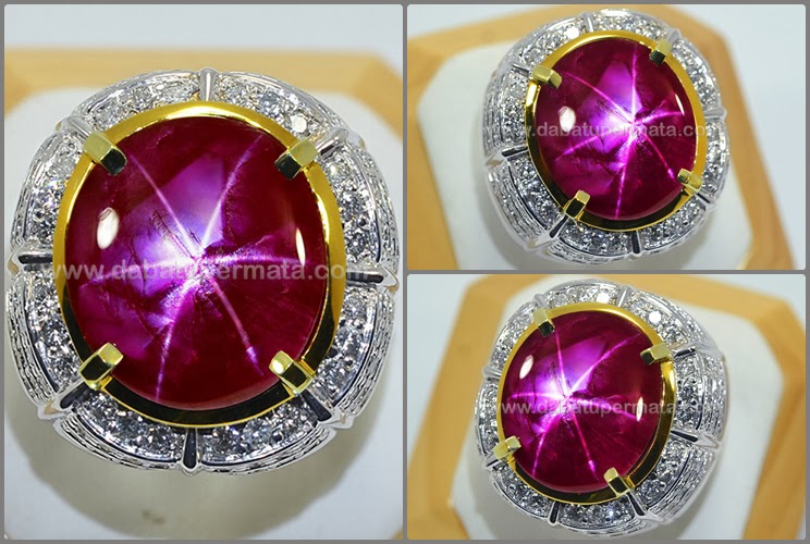 Batu Mulia Antik & Langka Natural RUBY Star Burma No Heat - RBS 231