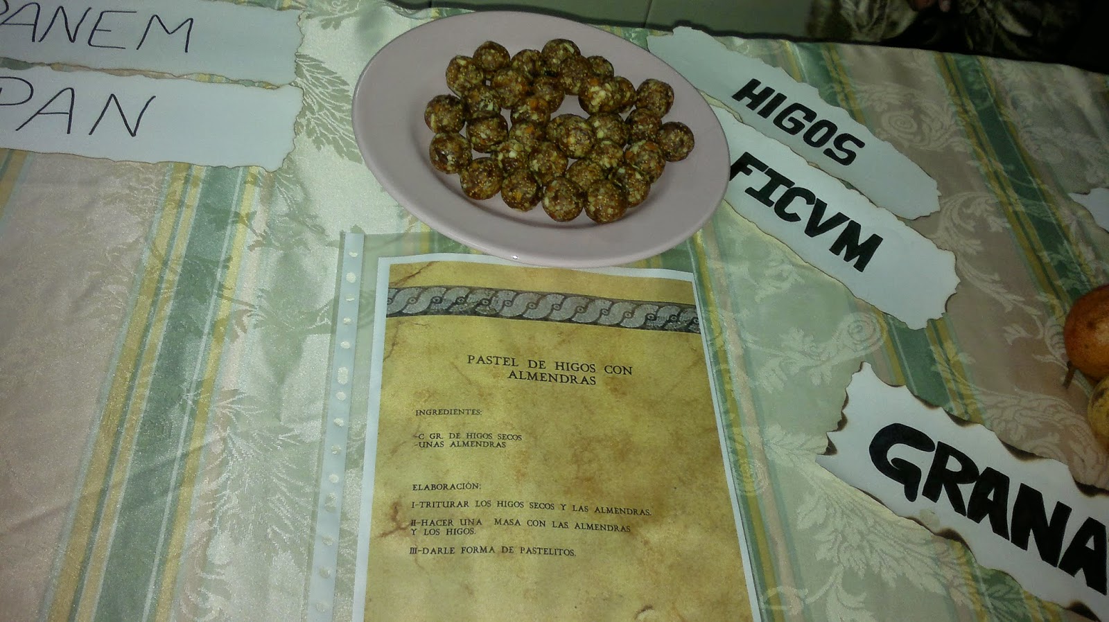 IENTACULUM GRECOROMANORUM. DESAYUNO GRECORROMANO