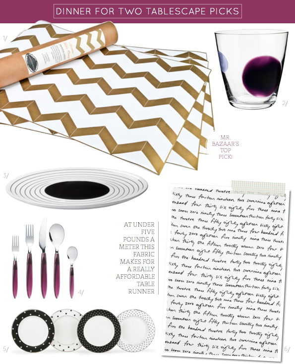 Bright.Bazaar: Tablescape 101: A Table For Two