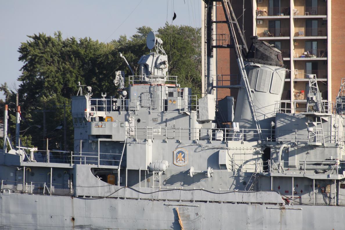 Michigan Exposures: The USS Edson Comes Up the Detroit River