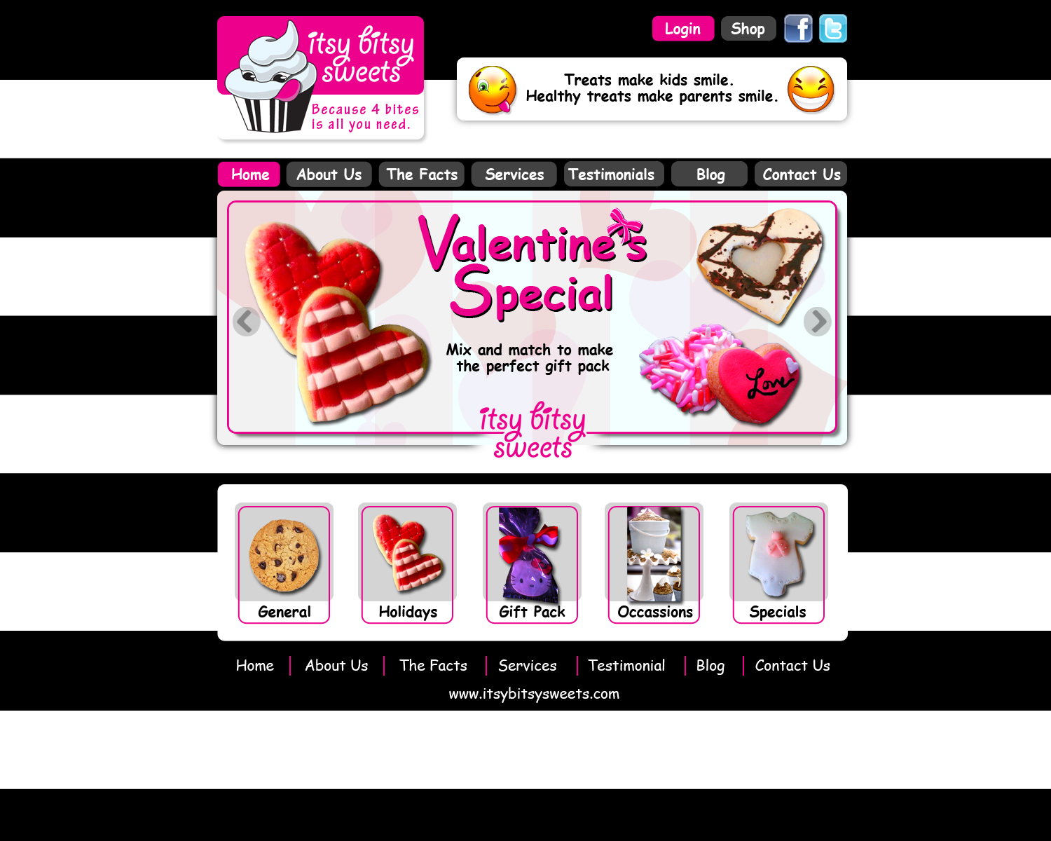 New Kid Designs: Itsy Bitsy Sweets Webpage