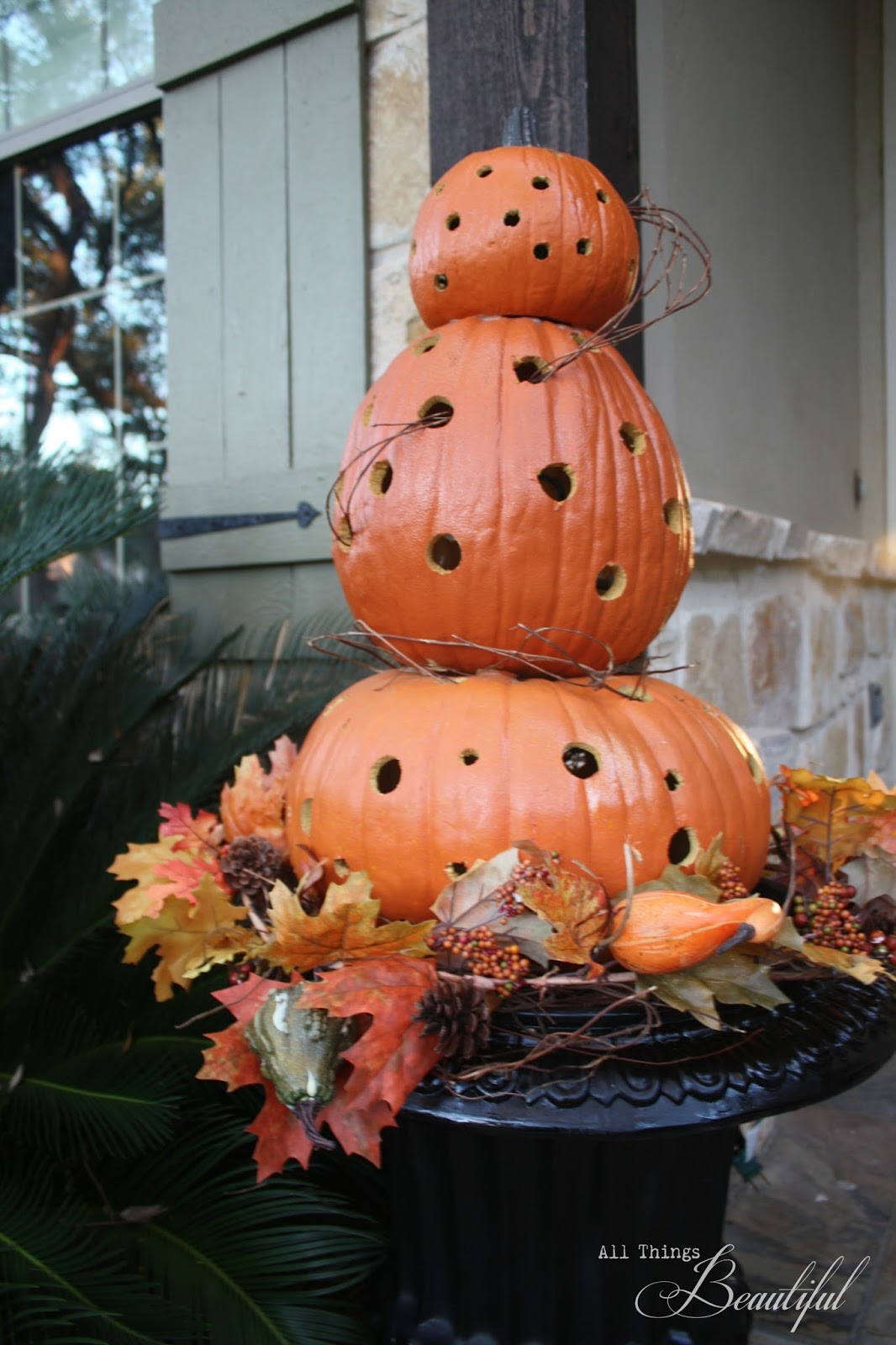 All Things Beautiful: {Fall Topiary} Inspiration