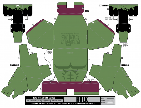 Hulk - CASA DO PAPERCRAFT