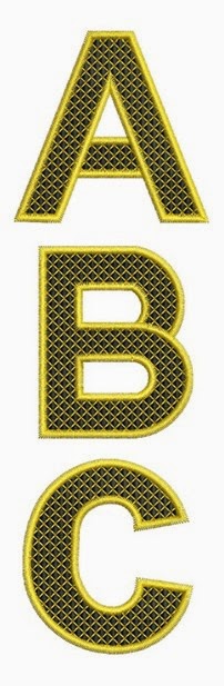 Cheap Embroidery Designs: Motif fill ABC