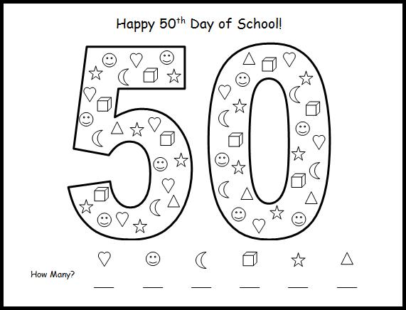 Peace, Love and Learning: 50th Day Goodies