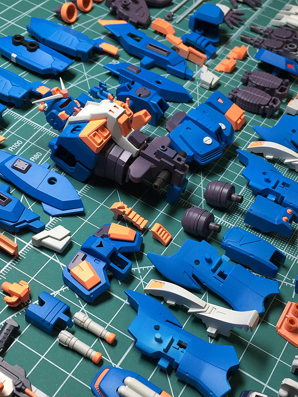 GUNDAM GUY: HG 1/144 Gundam Marine Type (Gundiver) - Painted Build