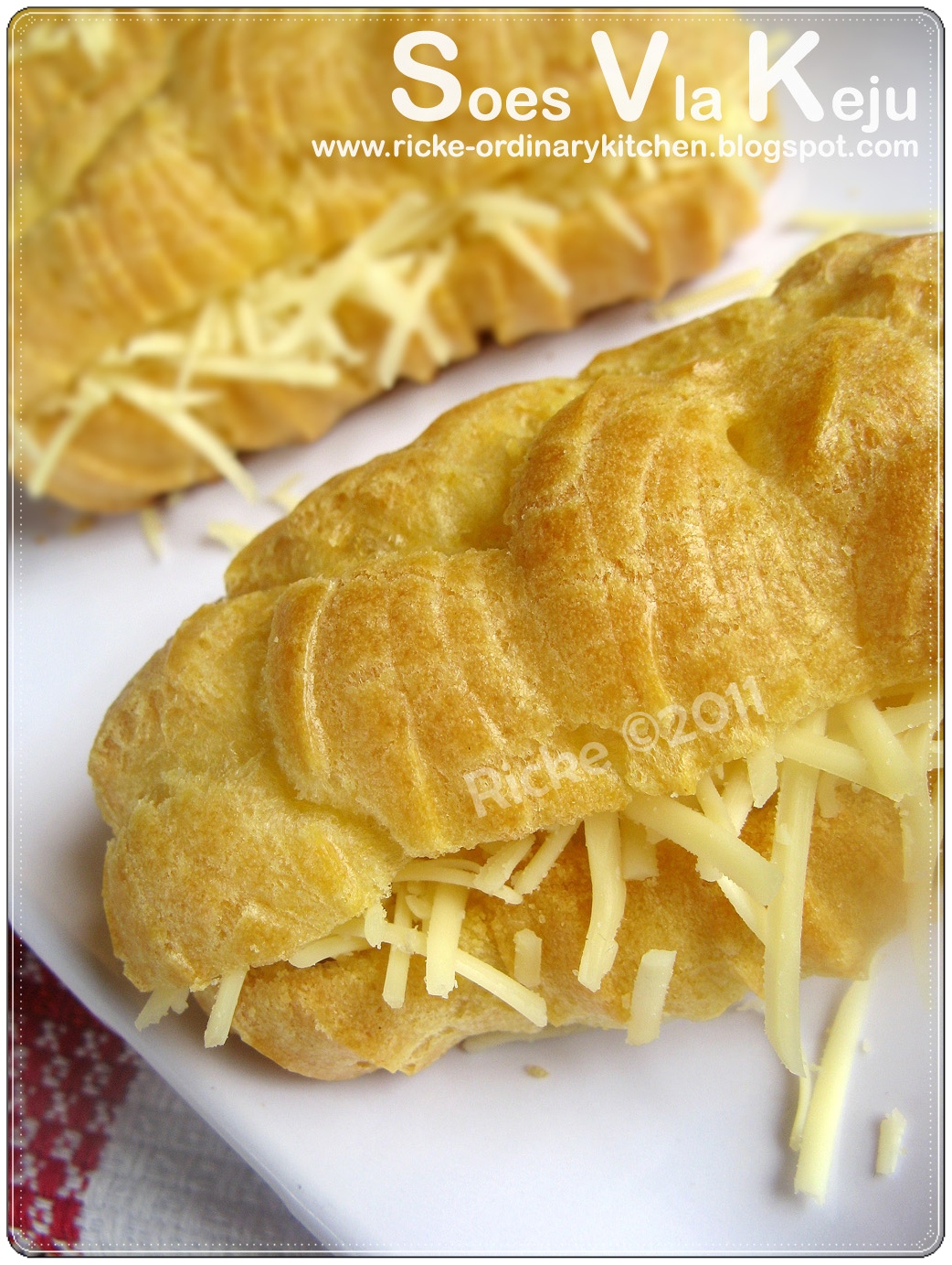 Just My Ordinary Kitchen...: SOES VLA KEJU (CHEESE PASTRY CREAM CHOUX ...