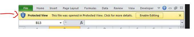 Srinivas Blog : How to Disable Protected View in Microsoft Excel
