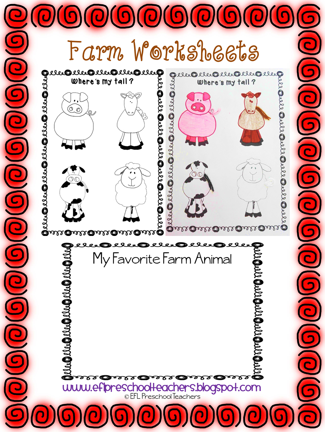 ESL/EFL Preschool Teachers: Farm Animals Theme for Preschool ELL