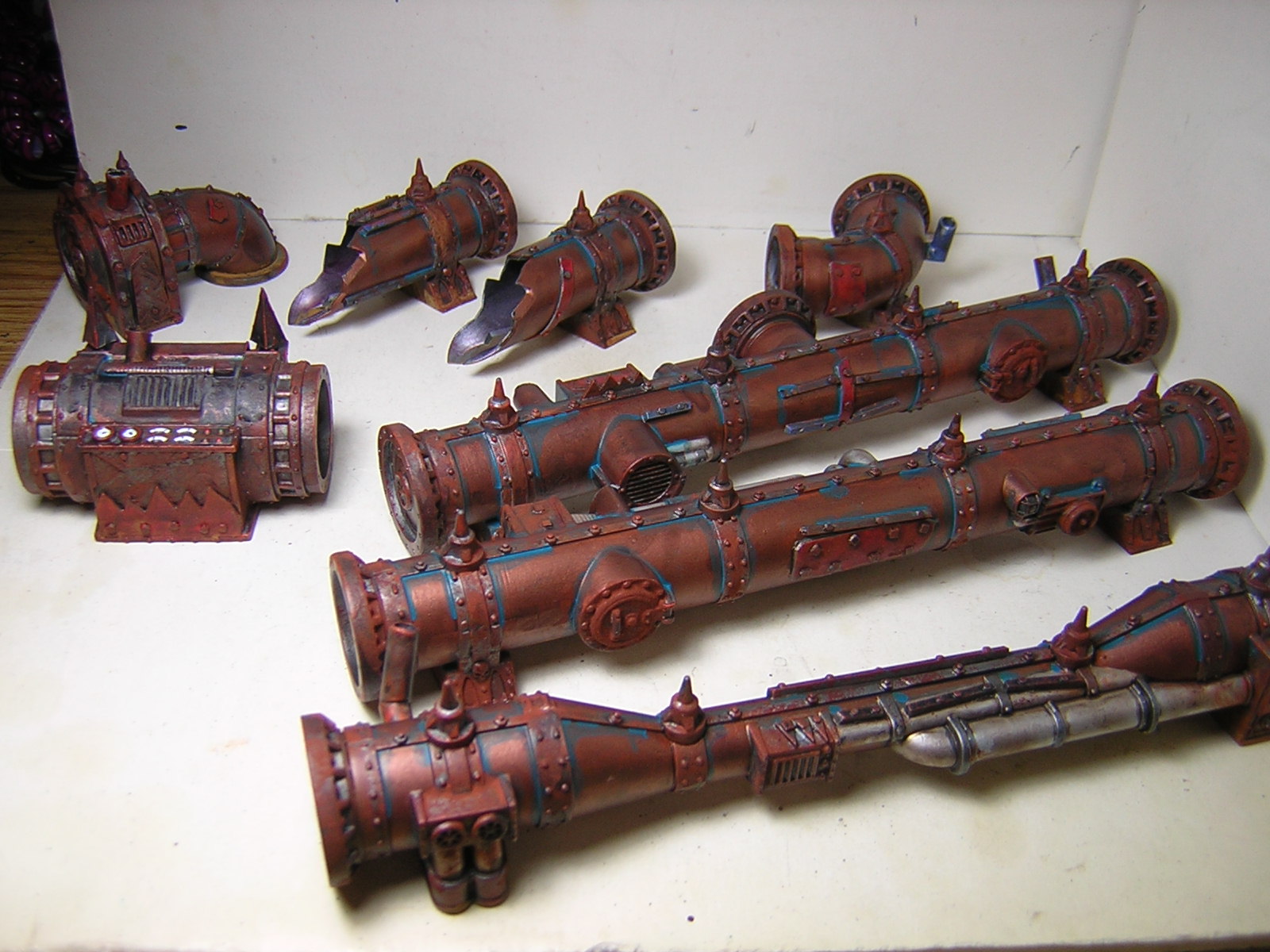 Warhammer 40k Orks (and more): Showcase: Ork Promethium Relay Pipes