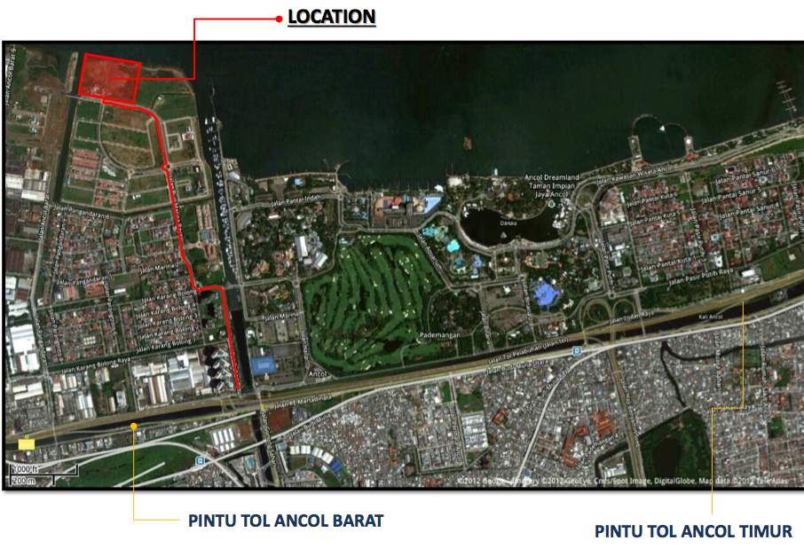 Peta Lokasi Jaya Ancol Seafront - Jaya Ancol Seafront