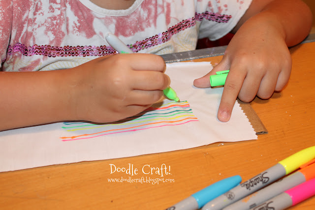 Neon Sharpie Hair Bows! Hot Glue Gun Week!