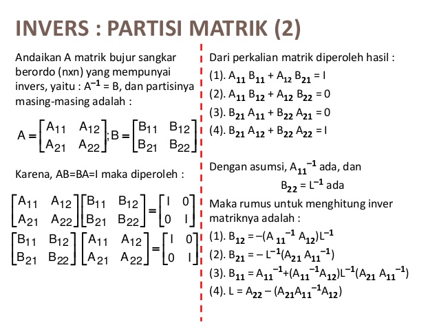 PERKALIAN MATRIKS ELEMENTER DAN PARTISI MATRIKS