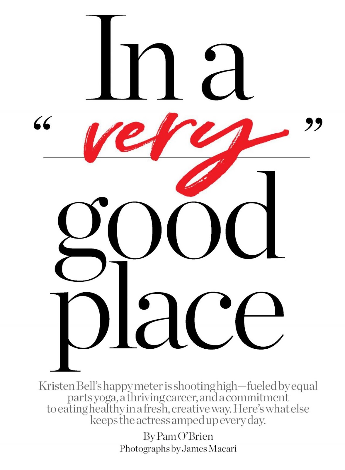 Kristen Bell Hot Pics for Shape Magazine US Issue November 2017 ...