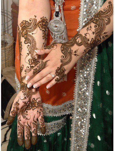 Latest Fashion: New Black Mehndi Designs 2012 | Black Mehndi for Hands
