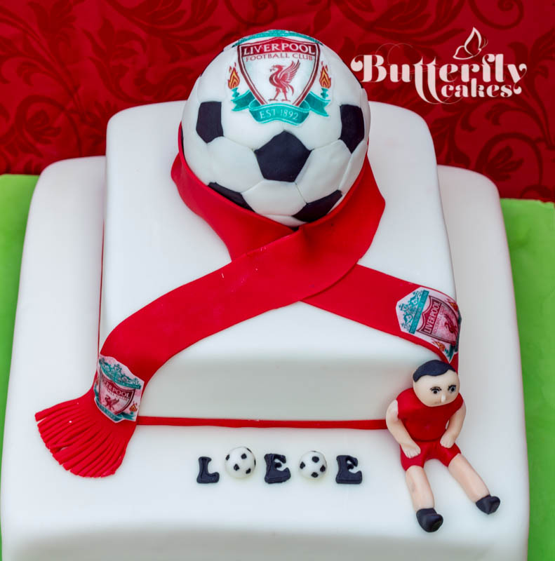 Butterfly Cakes Bradford: Liverpool FC cake