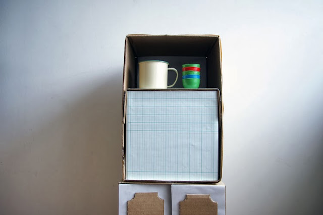 Snap + Tumble: cardboard play kitchen for Marcus