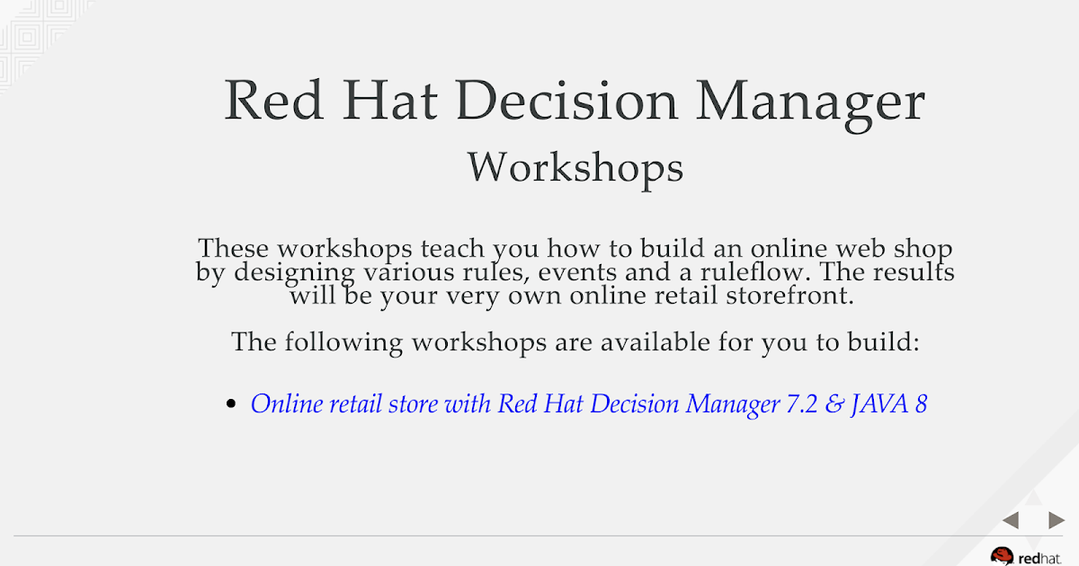 Eric D. Schabell: Modern Business Logic Tooling Workshop Updated to ... Eric D. Schabell: Modern Business Logic Tooling Workshop Updated to ...