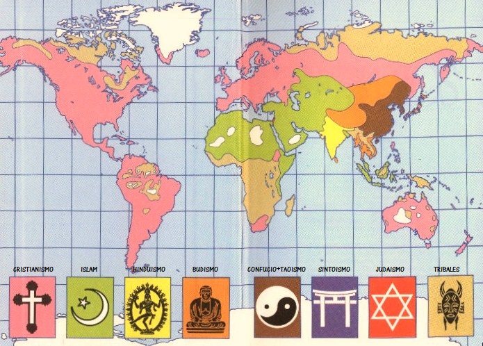 Religiones: Mapas de Religiones