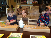 Two Much Fun: Morning Table Work - An Easy Way to Start the Day
