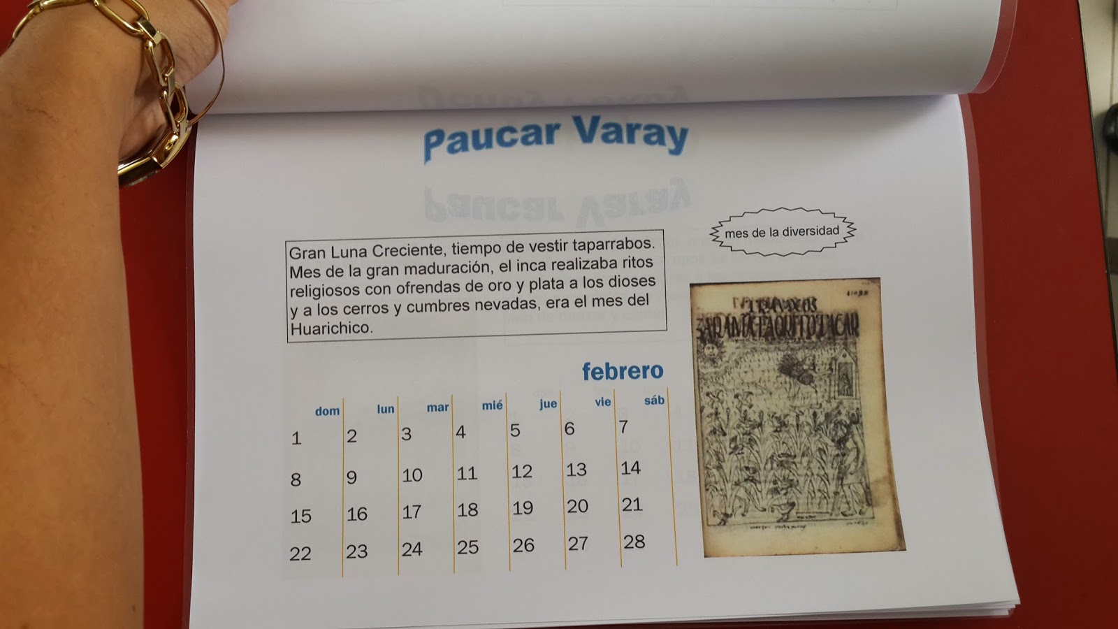 De Primero a Quinto: Confección de un Calendario Inca (Actividad Didáctica)