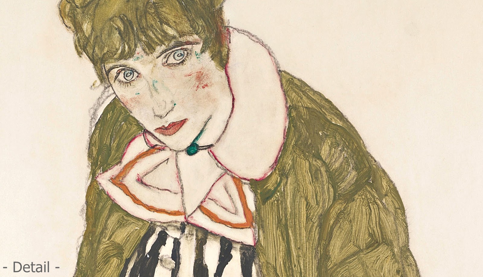 Enjoy some Damn Fine Art : Egon Schiele. Edith with striped Dress ...