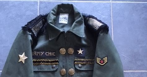 Veste de treillis customisée