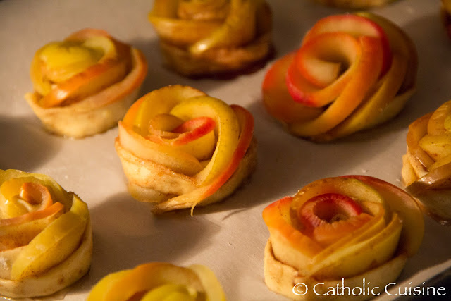 Catholic Cuisine: Heavenly Garden Apple Rose Pastries