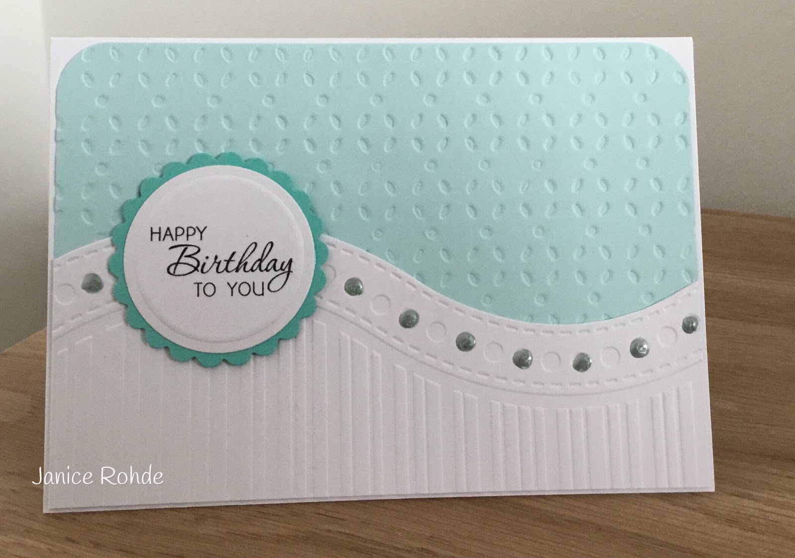 My Craft Room Makes: Another 'Clean and Simple' Birthday Card