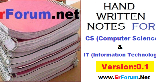[PDF] Made Easy Hand Written Notes (Version:0.1) of CS (Computer ...